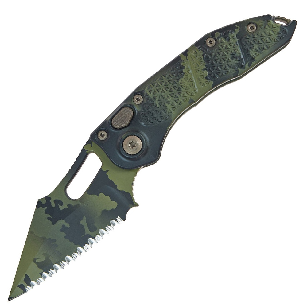 Карманный нож Microtech Stitch Olive Camo Signature Series (169-3OCS ...