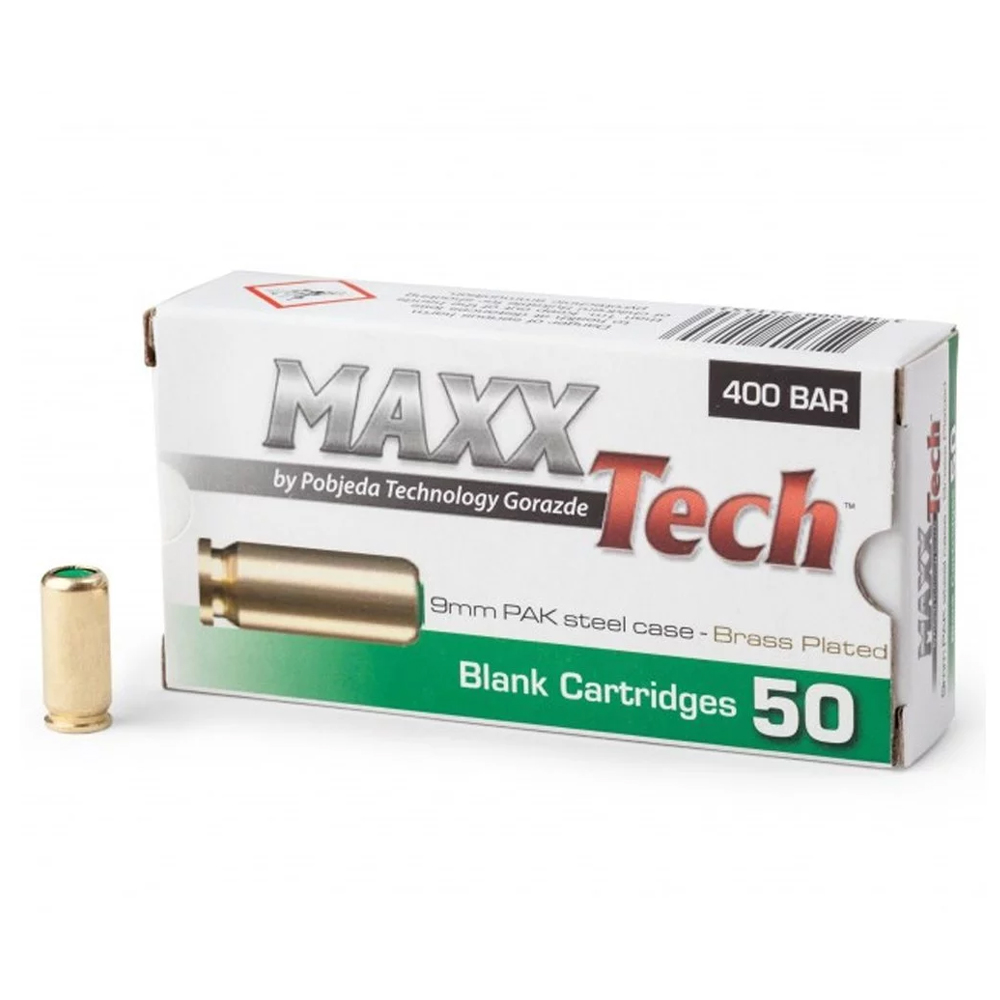 Патроны холостые пистолетные Maxx Tech 9 mm 10 шт/уп - купить в Киеве ...