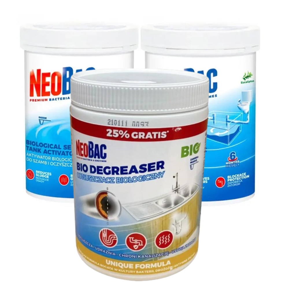 Набор Биопрепарат для выгребных ям NeoBac 1200 г + Биологический ...