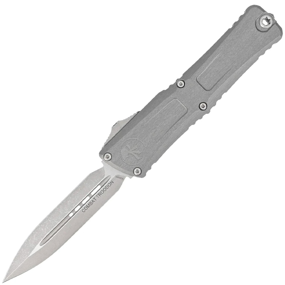 Нож армейский (военный) Microtech Combat Troodon Gen III Double Edge Apocalyptic Natural Clear ...