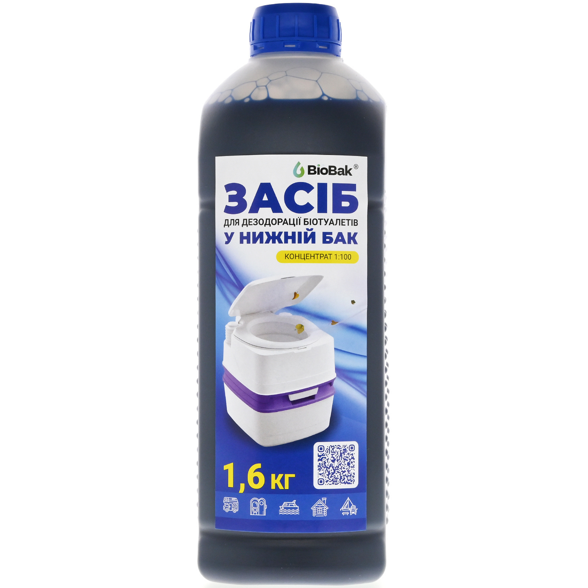 BioBak жидкость для биотуалета для нижнего бака 1,6 кг купить в Украине ...