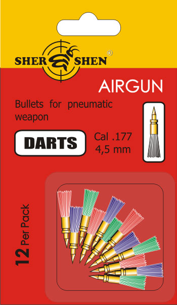 Свинцовые пули-дротики Shershen 12шт - купить в Киеве, Украине | Цена ...