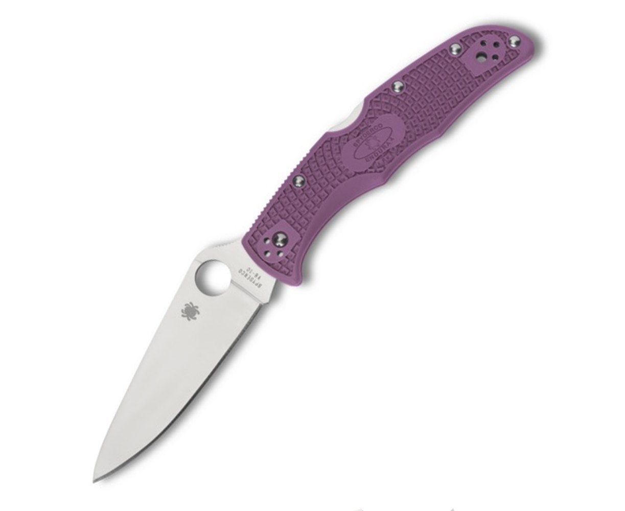 Нож тактический Spyderco Endura 4 Flat Ground Purple (C10FPPR) - купить ...