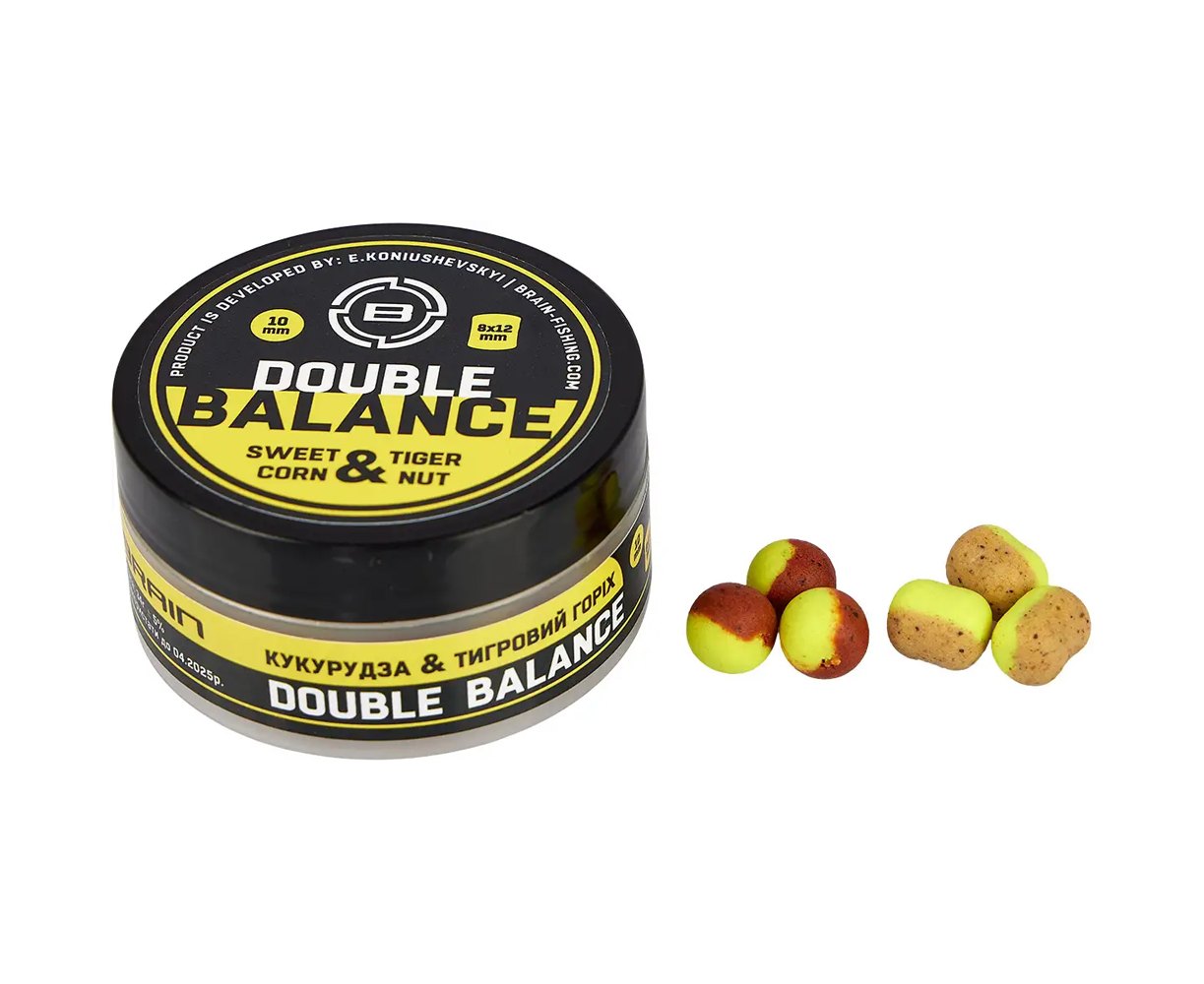 Бойлы Brain Double Balance Sweet Corn & Tiger Nut кукуруза + тигровый ...
