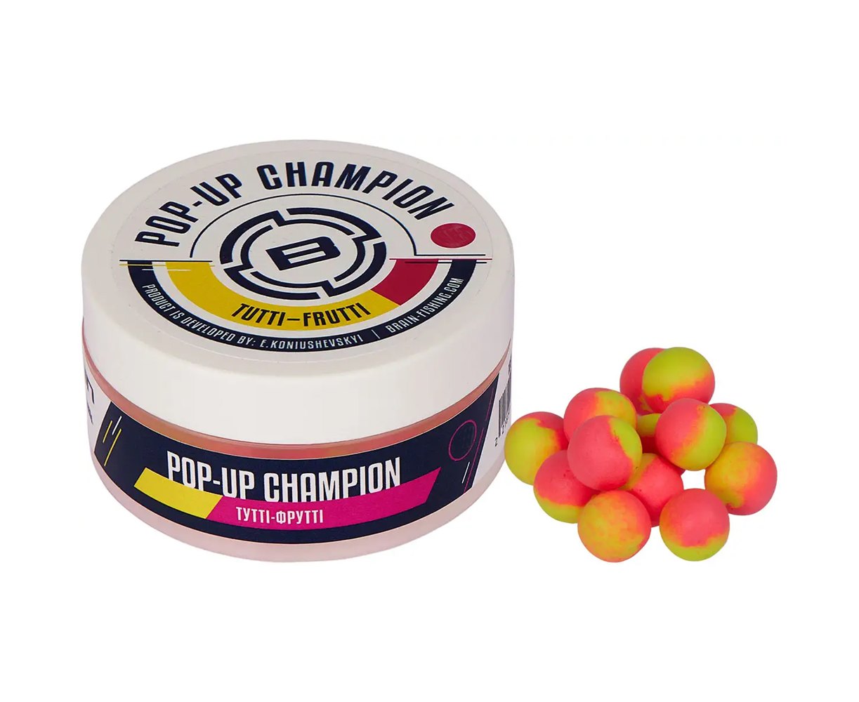 Бойли Brain Champion Pop-Up Tutti-Frutti тутті-фрутті 6mm 34g (1858.81. ...