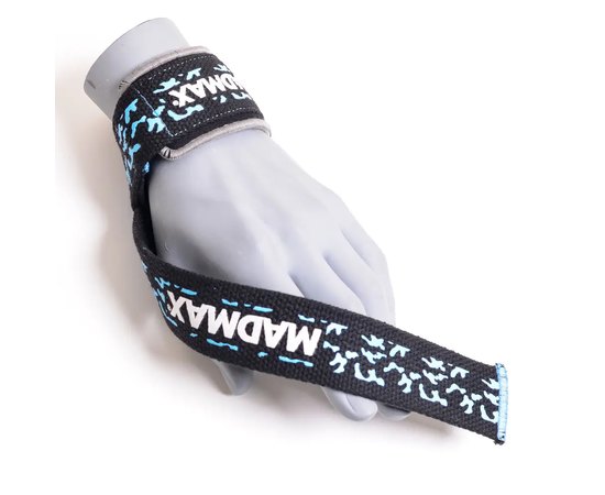 Лямки для тяги MadMax Camo Power Wrist Straps Camo/Light Blue (MFA-275 ...
